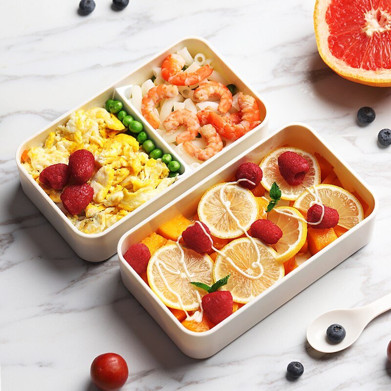 Microwave Double Layer Lunch Box - dealsgala