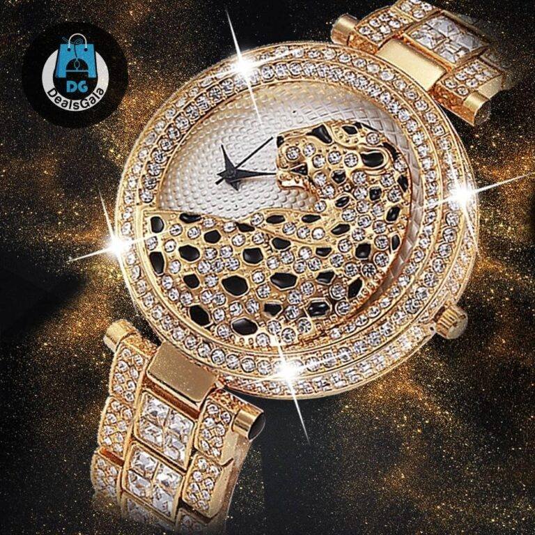 Women's Crystal Leopard Quartz Watches - dealsgala